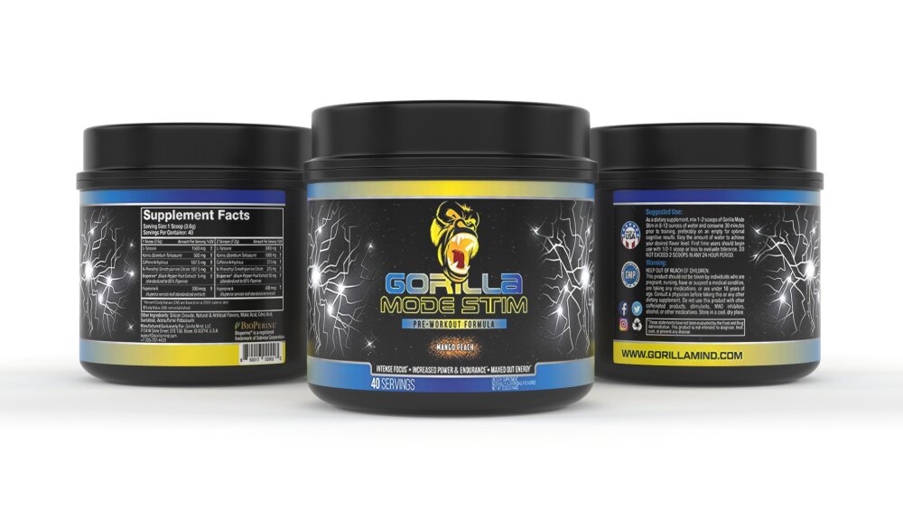 Protein Powder Gorilla 3D model - Download Health and Beauty on ...