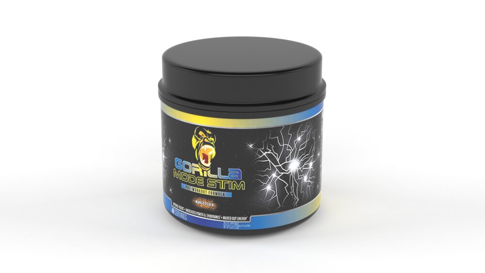 Protein Powder Gorilla 3D model - Download Health and Beauty on ...