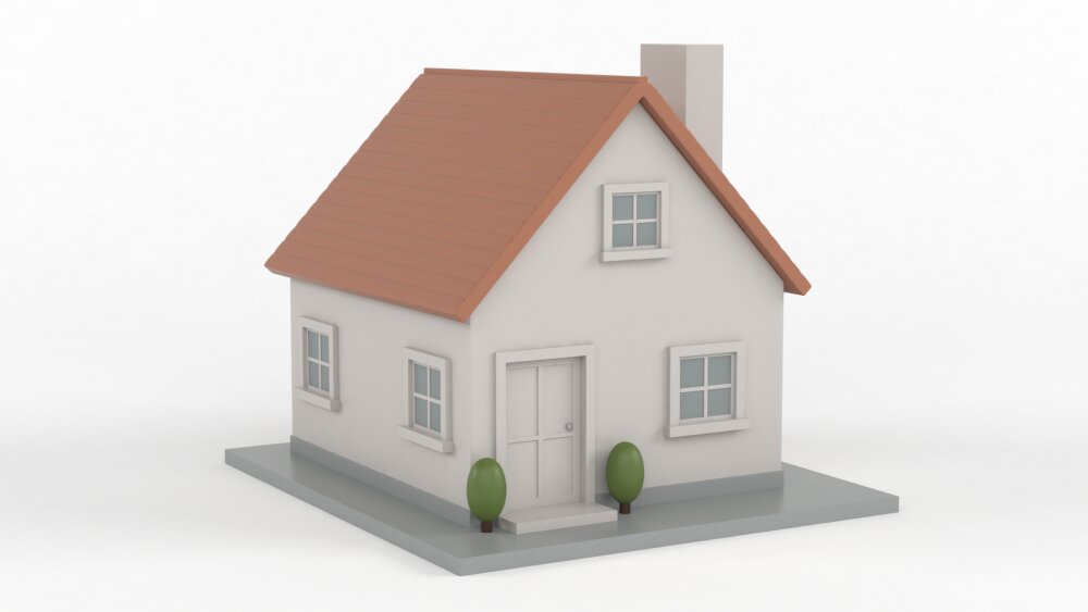 Cartoon House 3D model - Download Buildings on 3DModels.org