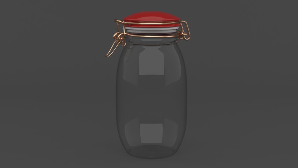 Jar with Jelly Beans 3D model - Download Bottles, Cans on 3DModels.org