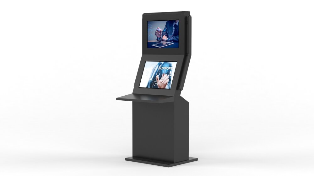 Interactive Dual-Screen Information Kiosk with Touch Display Modèle 3D ...