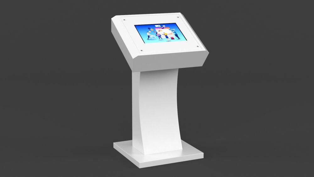 Interactive Kiosk Display with Touchscreen Interface 3D model ...