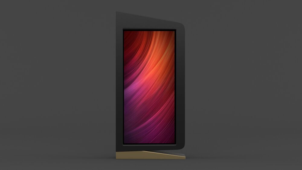 Digital Signage Display with Vertical LED Screen 3D model - Download ...