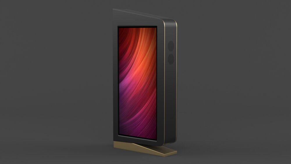 Digital Signage Display with Vertical LED Screen 3D model - Download ...