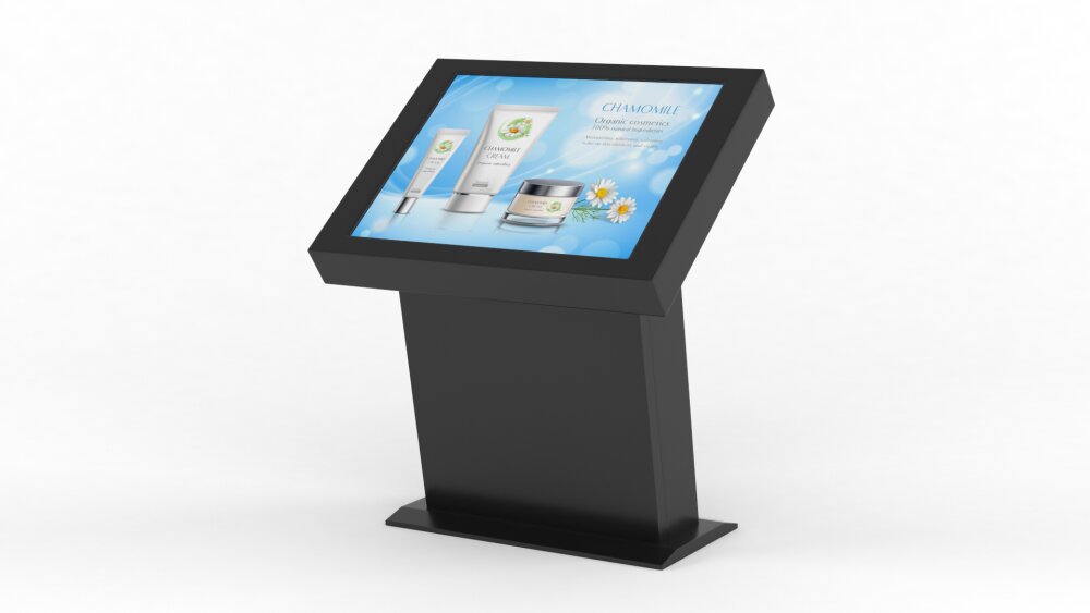 Kiosco Digital Interactivo con Pantalla Táctil Modelo 3D - Descargar ...