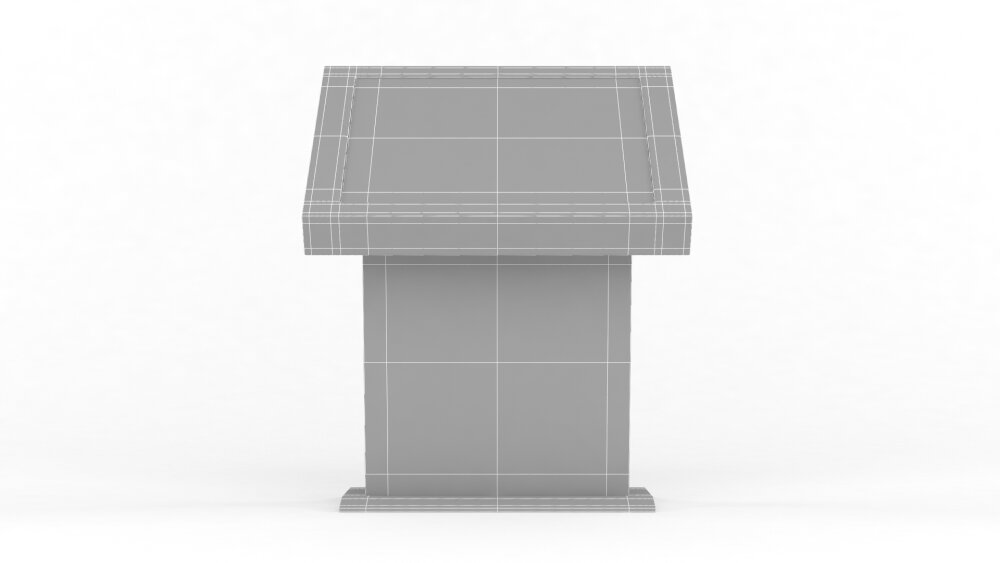 Interactive Digital Information Kiosk with Touchscreen Display 3D model ...