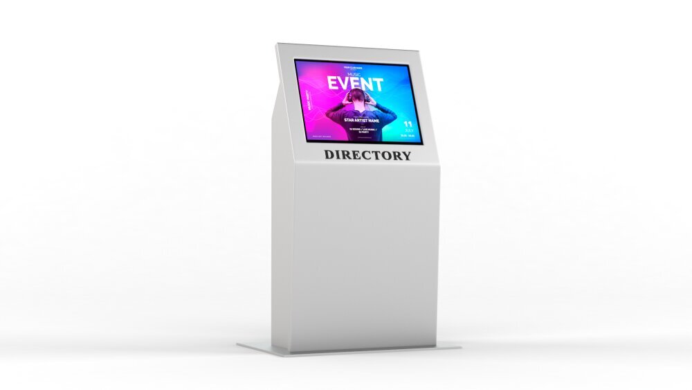 Interactive Digital Directory Kiosk with Touchscreen Display 3D model ...