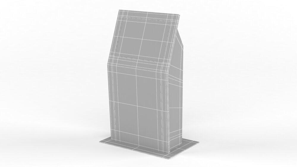 Interactive Digital Directory Kiosk with Touchscreen Display 3D model ...