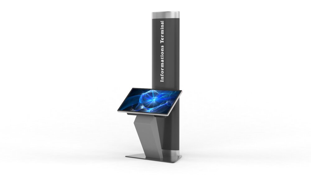 Interactive Information Terminal with Touchscreen Display 3D model ...
