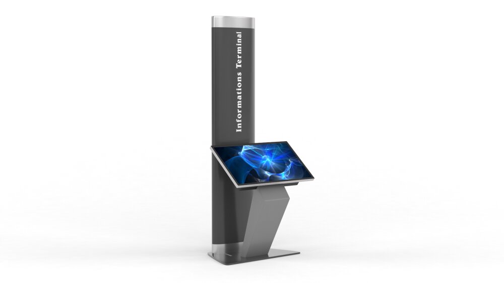 Interactive Information Terminal with Touchscreen Display 3D model ...
