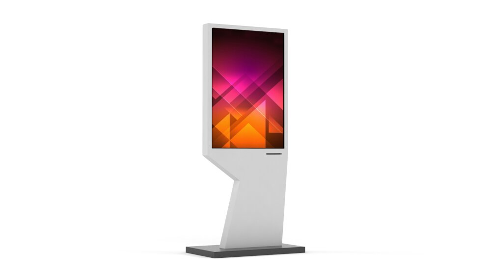 Interactive Digital Kiosk with Angular Base Design 3D model - Download ...
