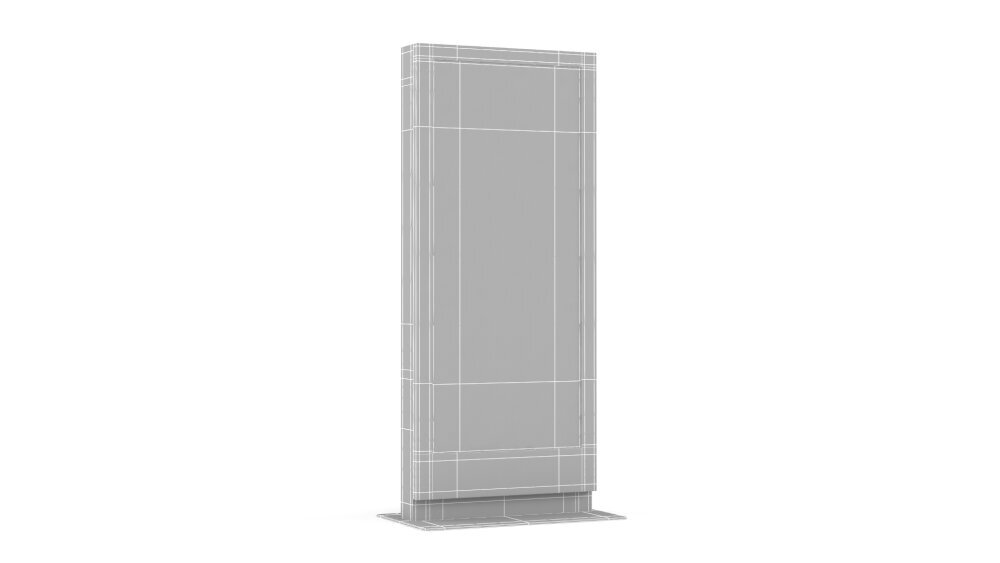 Digital Outdoor Interactive Display with LED Touchscreen 3D model ...