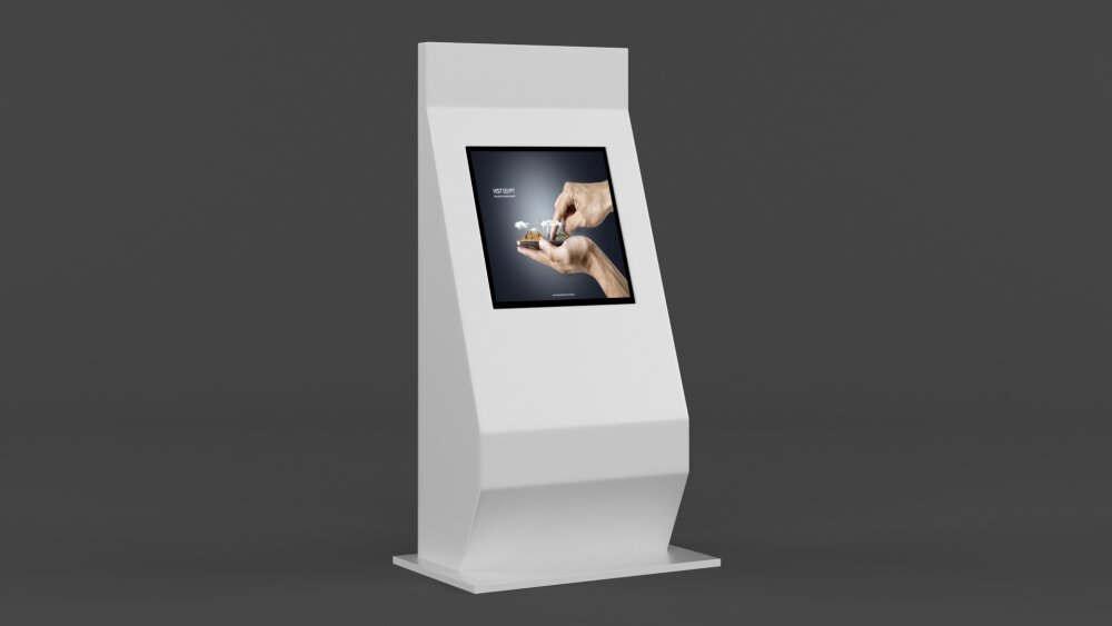 Kiosco Digital Interactivo con Pantalla Táctil Modelo 3D - Descargar ...