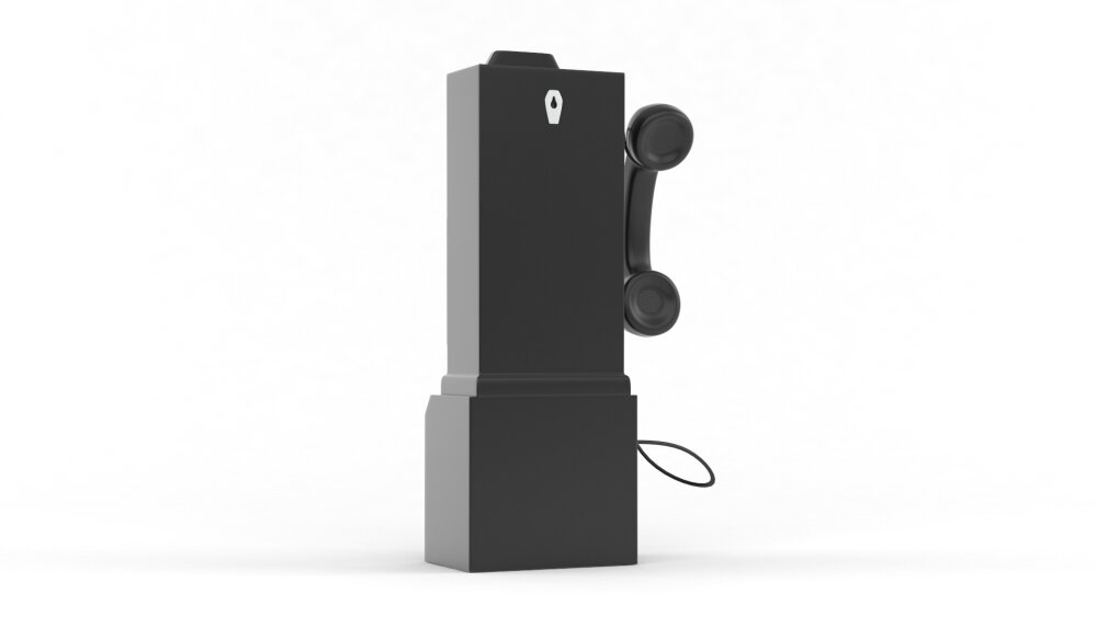 Classic Pay Phone 3D model - Download Phones on 3DModels.org