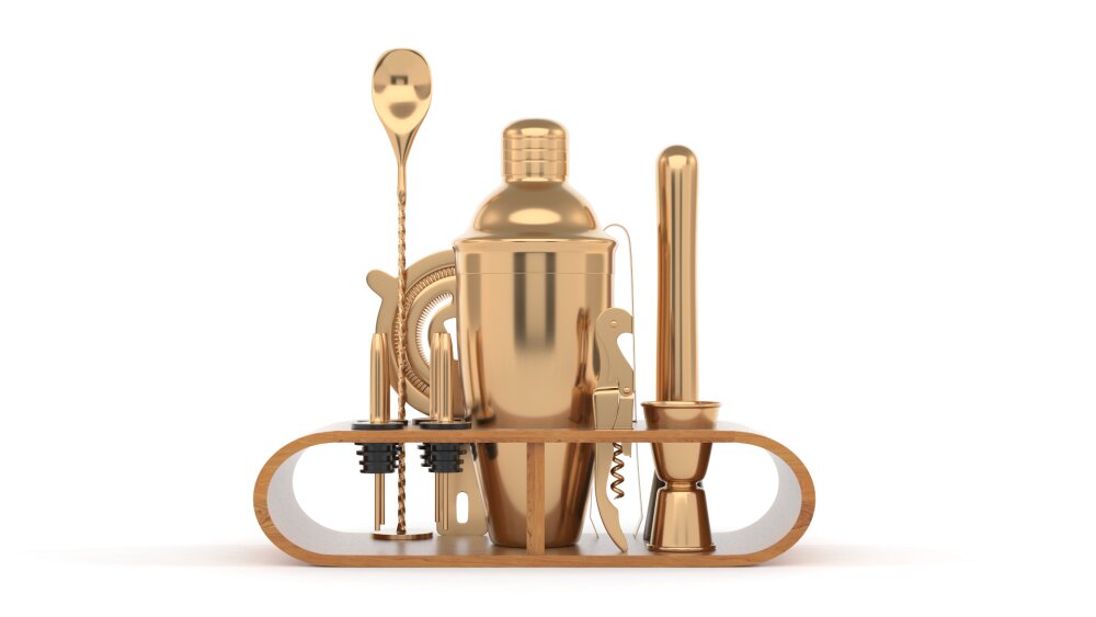 Bar Tool Set 3D model - Download Tableware on 3DModels.org