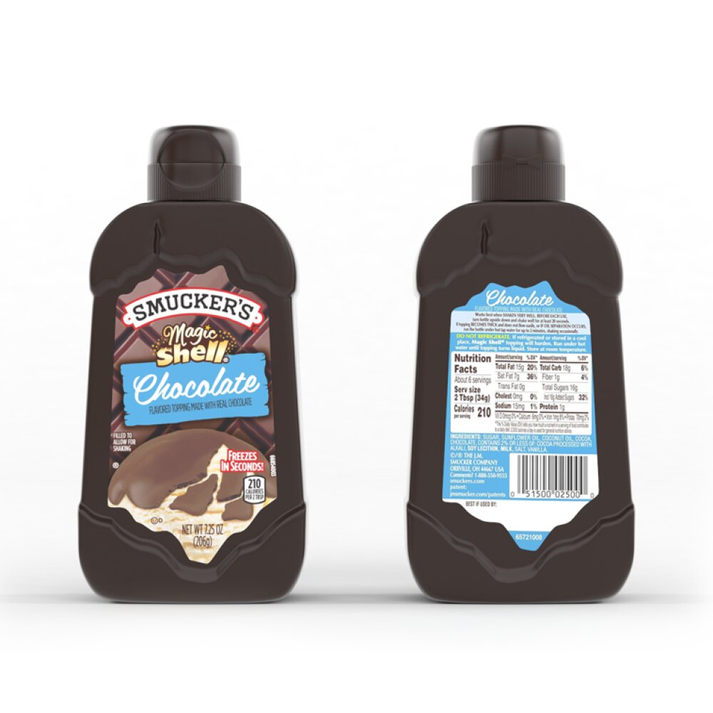 Magic Shell Chocolate Fudge 3D model - Download Bottles, Cans on ...