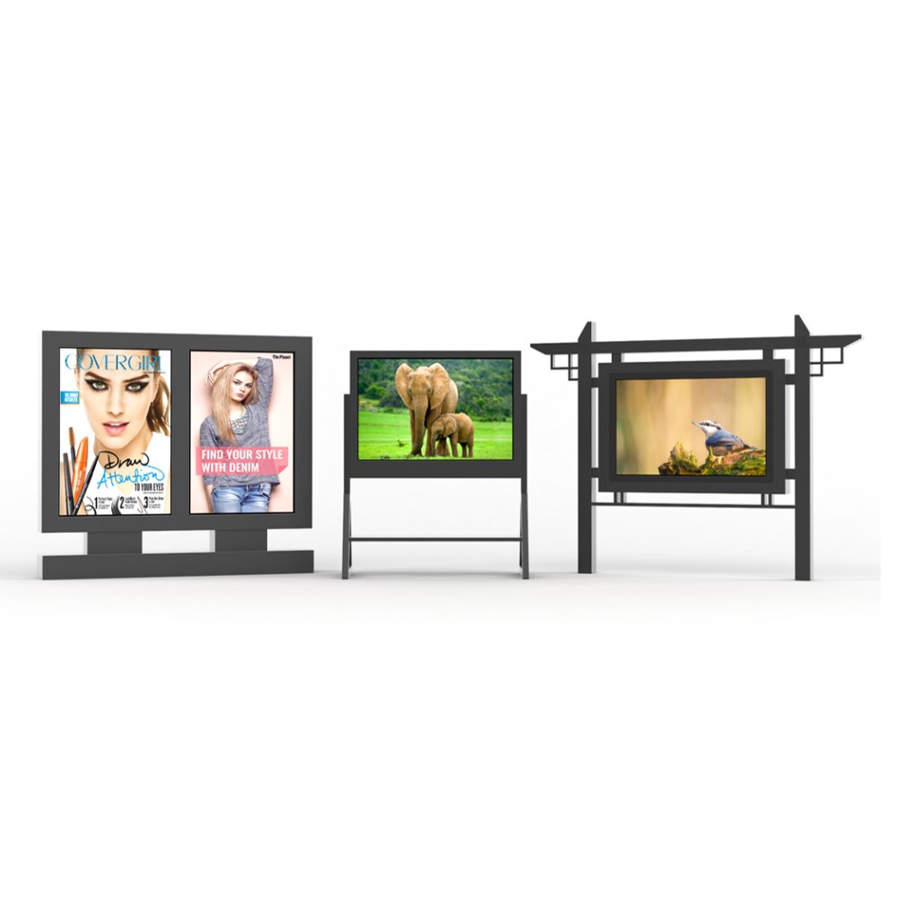 Digital Advertising Display Boards 3D model - Download Hobbies on ...