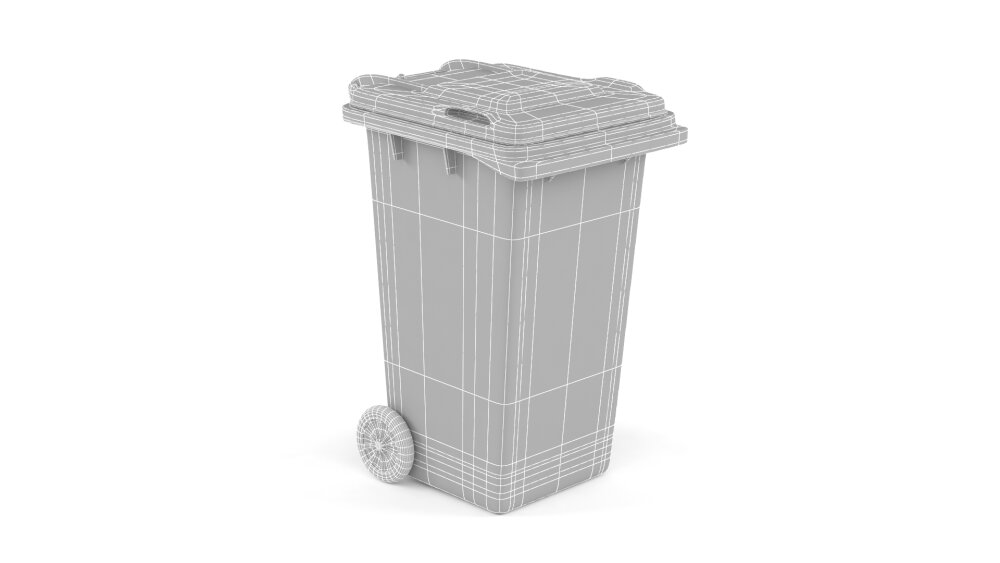 Waste Bin 3D model - Download Street elements on 3DModels.org