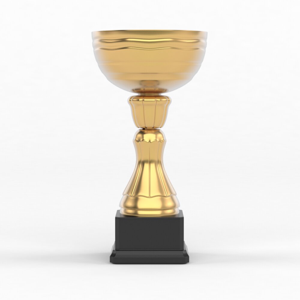 Golden Trophy Collection on Black Bases 3D model - Download Sports ...