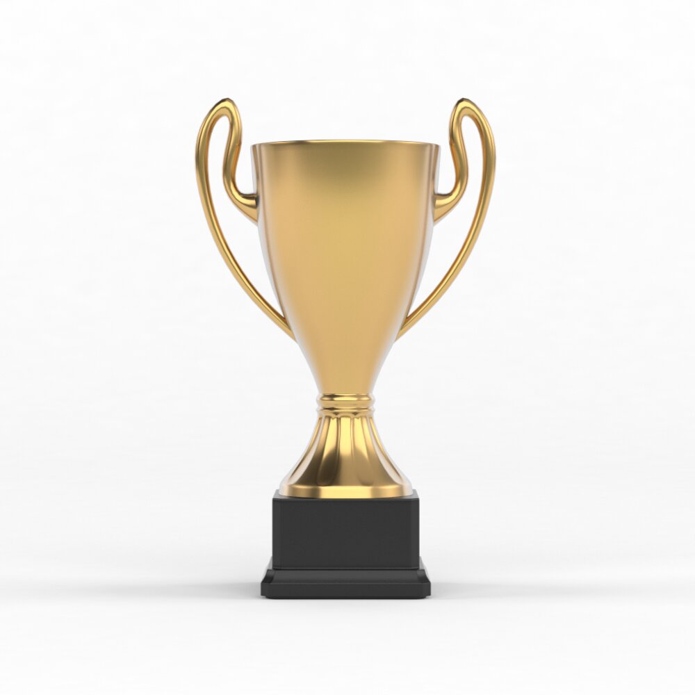 Golden Trophy Collection on Black Bases 3D model - Download Sports ...