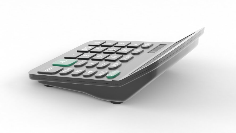 Dual Calculator Set 3D model - Download Stationery on 3DModels.org