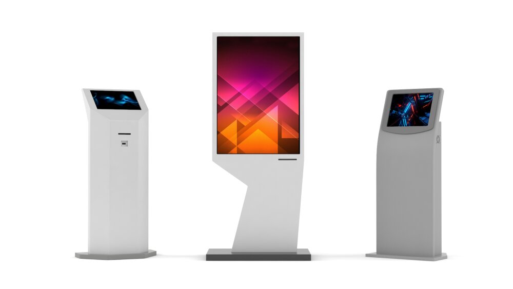 Interactive Digital Info Kiosk Collection 3D model - Download Street ...