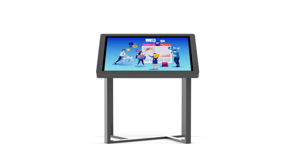 Interactive Digital Kiosk Set with Touchscreen Displays 3D model ...
