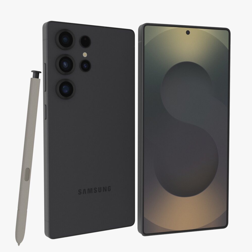 Samsung Galaxy S25 Ultra Titanium Jetblack 3D model - Download Phones ...