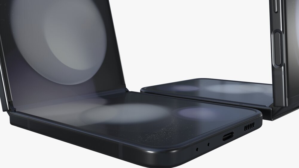 Samsung Galaxy Z Flip 5 Graphite 3D model - Download Phones on 3DModels.org