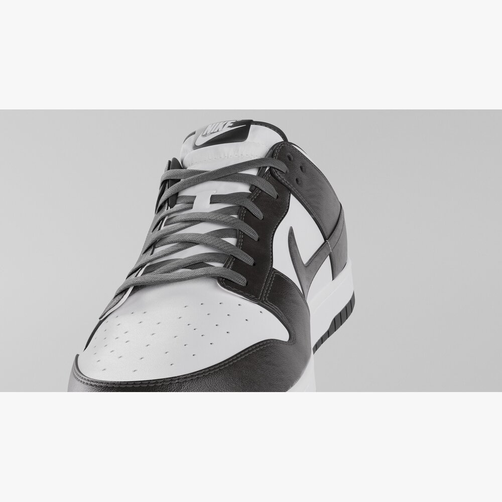 Nike Dunk Low Panda 3D model - Download Shoes on 3DModels.org