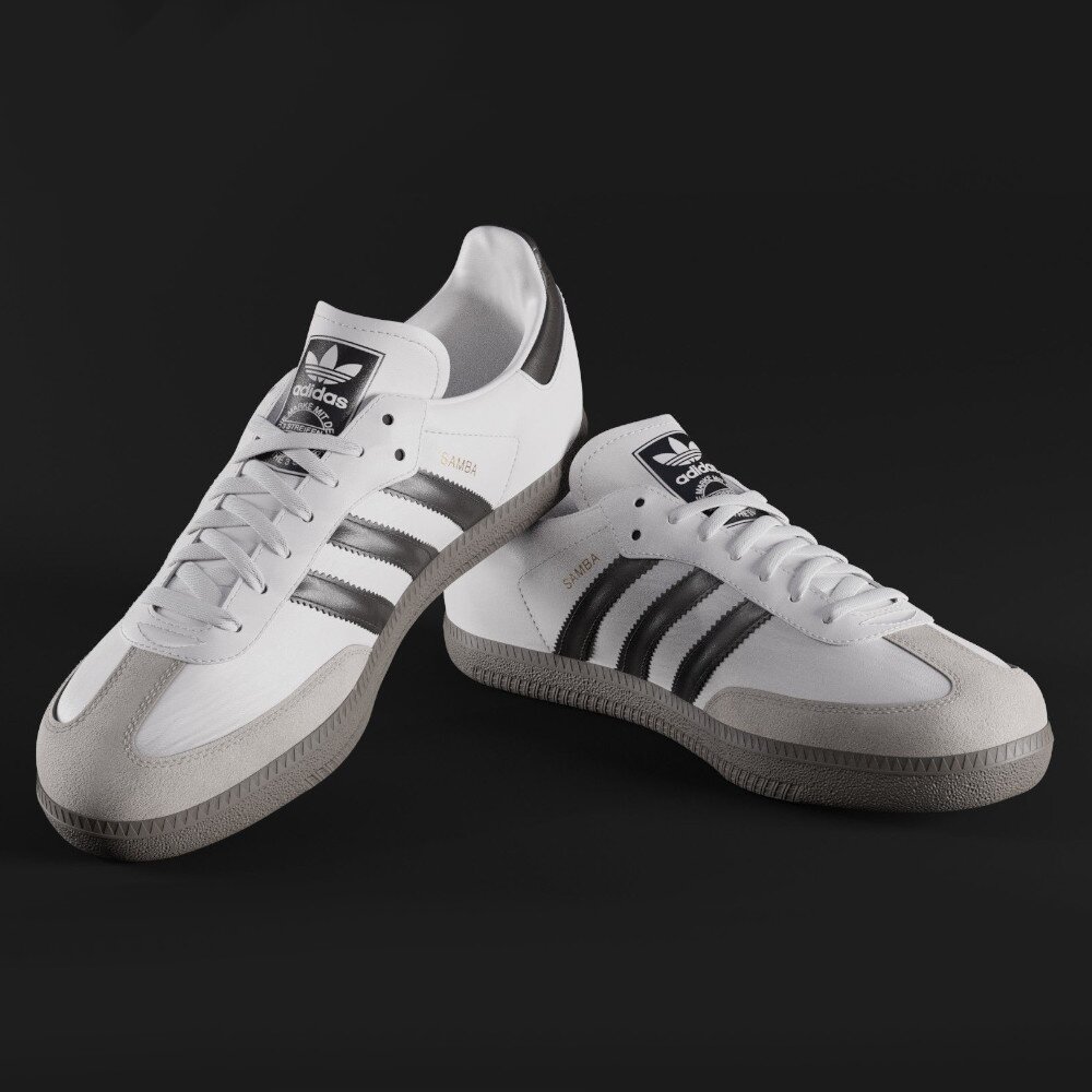 Zapatillas Adidas Samba Classic de Cuero Modelo 3D - Descargar Zapatos ...