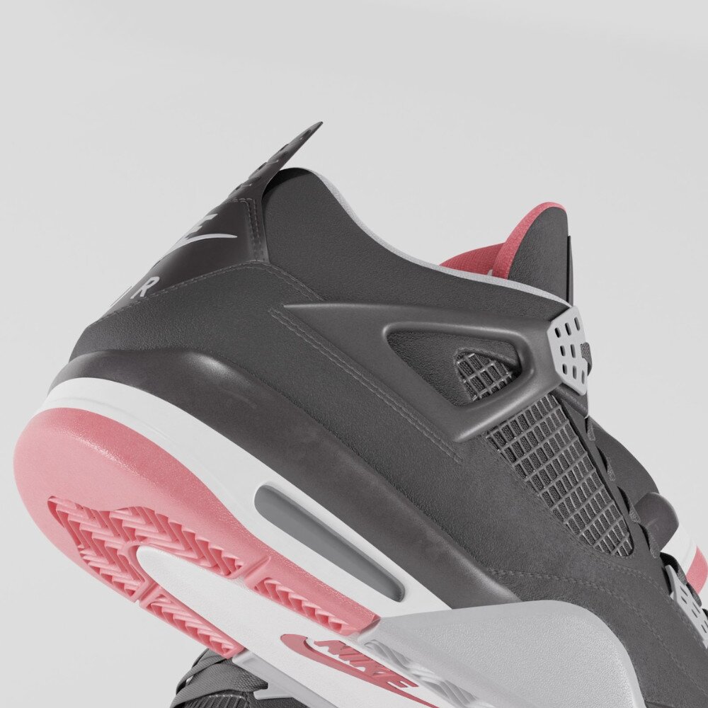 Nike Air Jordan 4 Bred 3D model - Download Shoes on 3DModels.org