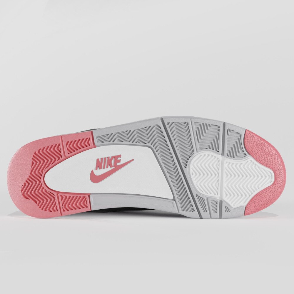 Nike Air Jordan 4 Bred 3D model - Download Shoes on 3DModels.org