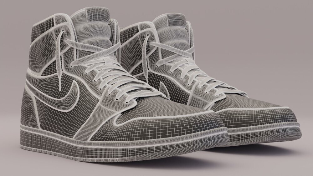Jordan 1 High Og Bred 3D model - Download Shoes on 3DModels.org