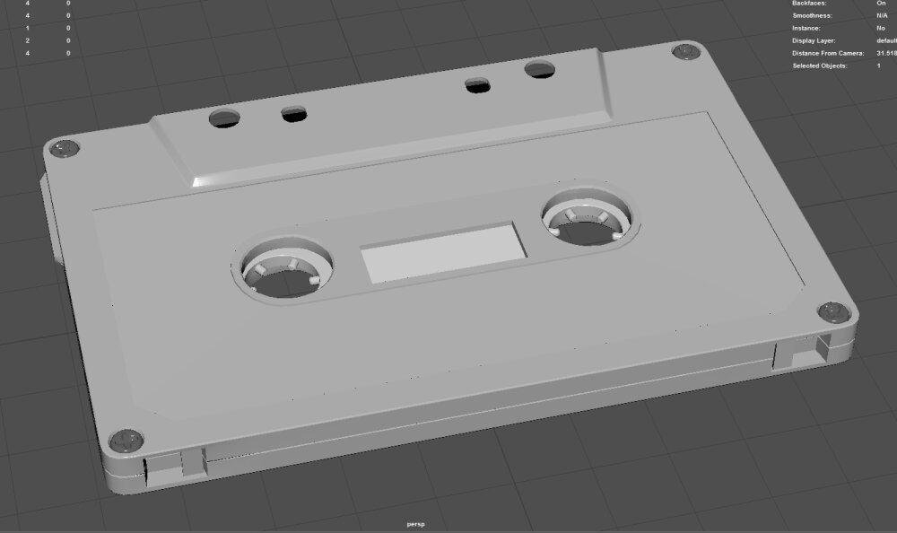 Audio Cassette 3D model - Download Audio Devices on 3DModels.org
