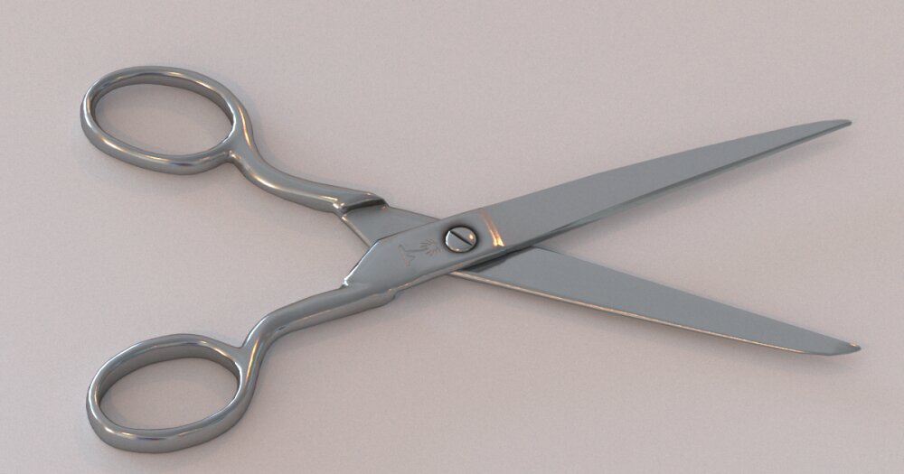 Pair of Scissors 3D model - Download Tools on 3DModels.org