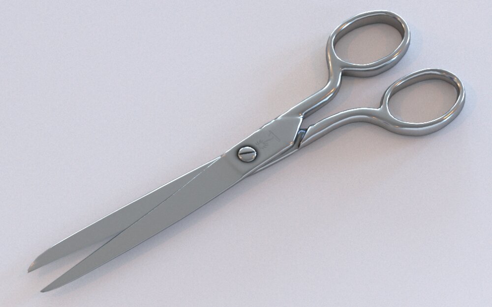 Pair of Scissors 3D model - Download Tools on 3DModels.org