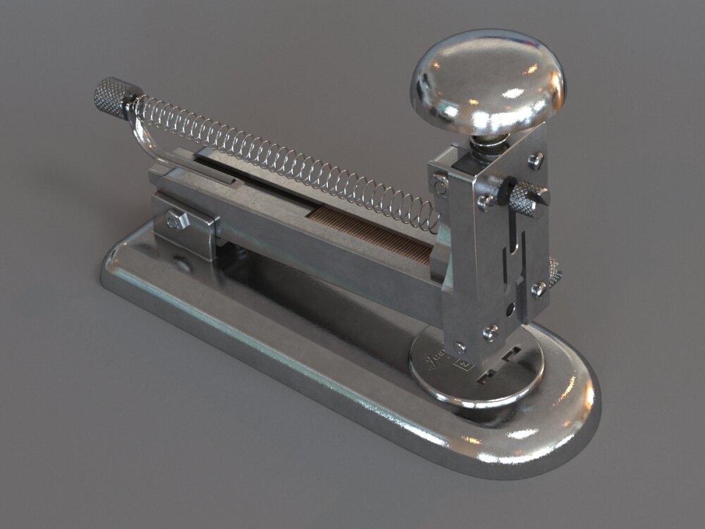 Vintage Stapler 3D model - Download Stationery on 3DModels.org