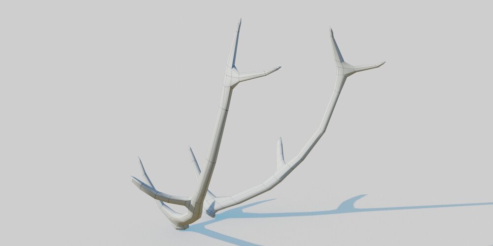 Deer Antlers 3D model - Download Mammals on 3DModels.org