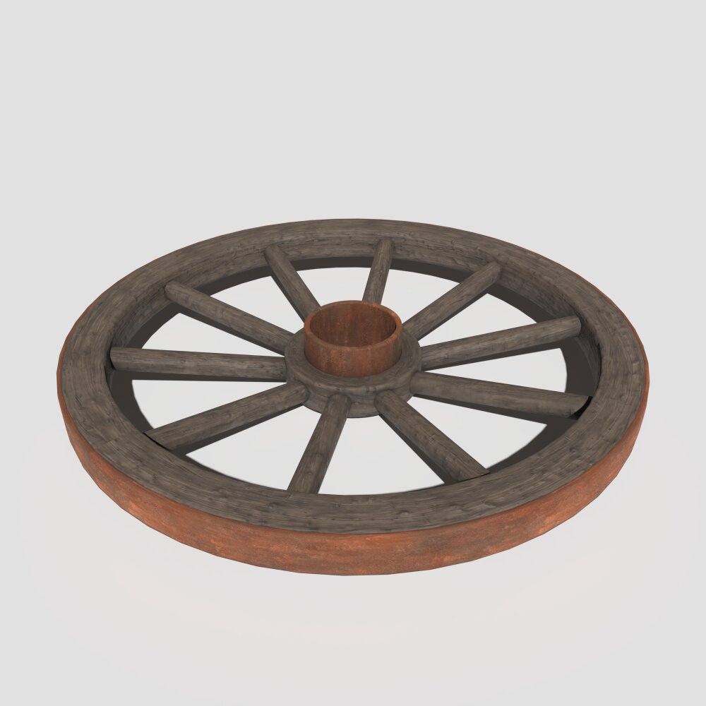 Cart Wheel 3D model - Download Wheels on 3DModels.org