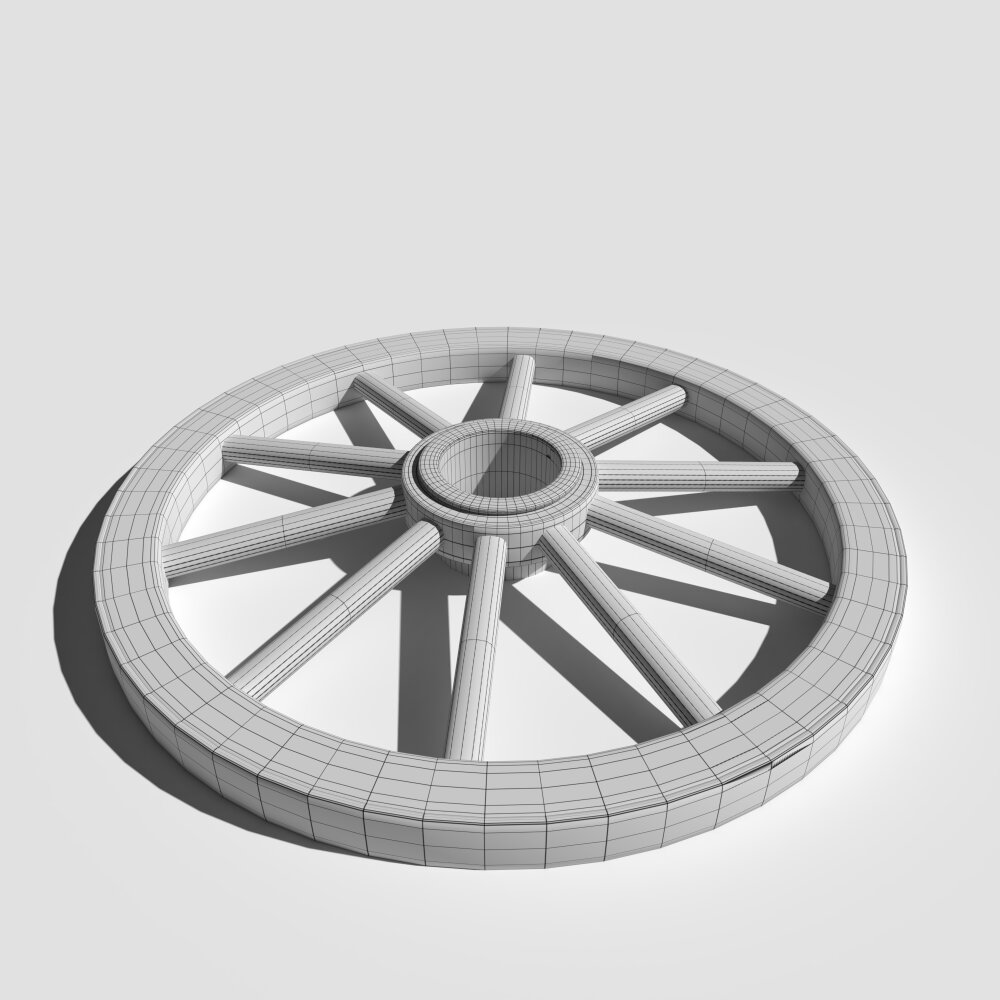Cart Wheel 3D model - Download Wheels on 3DModels.org