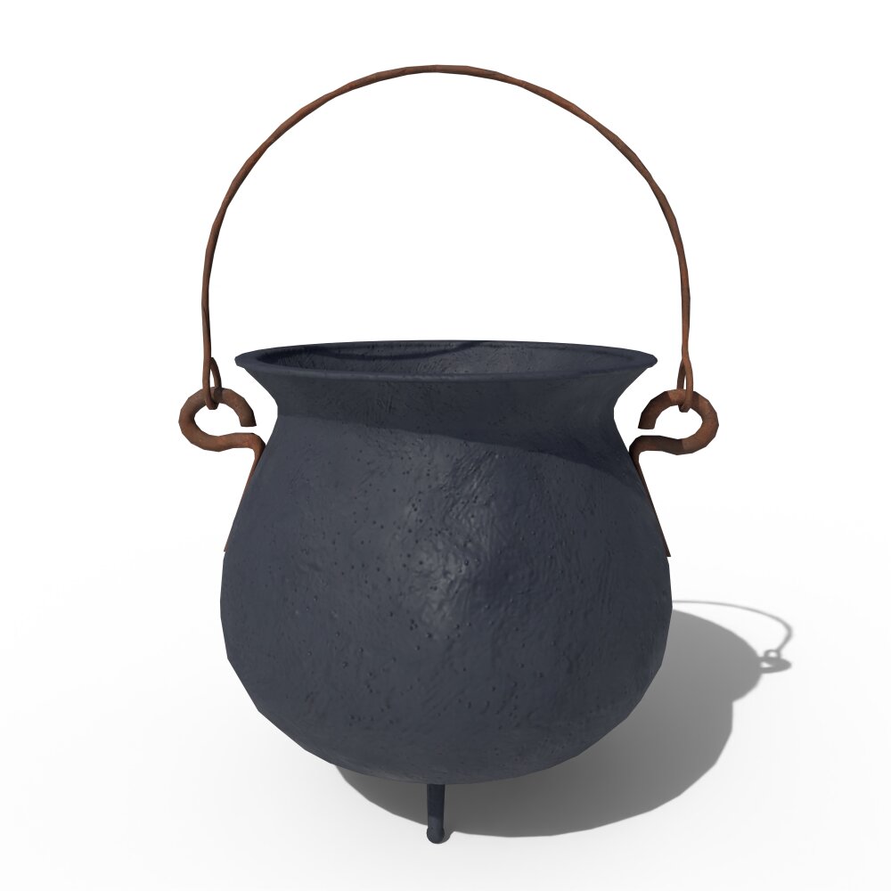 Medieval Cooking Pot 3D model - Download Tableware on 3DModels.org