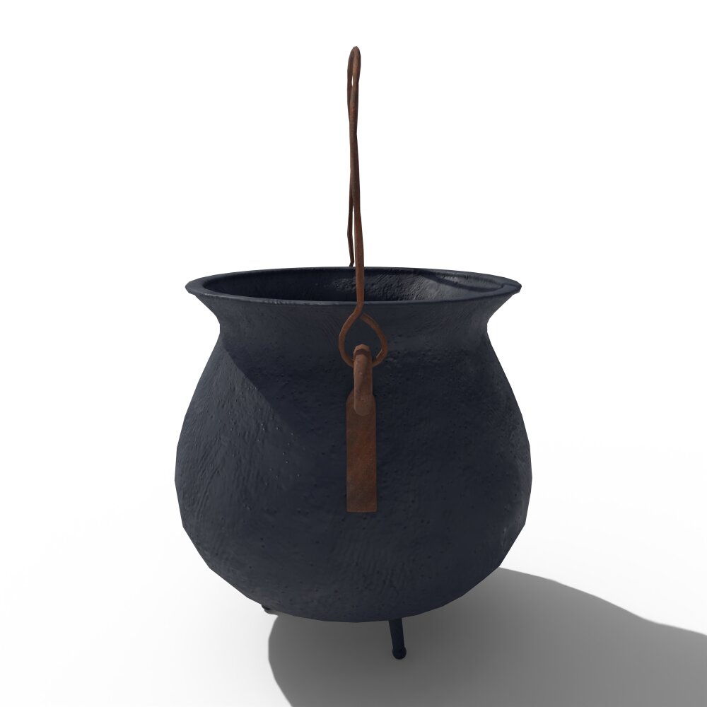 Medieval Cooking Pot 3D model - Download Tableware on 3DModels.org