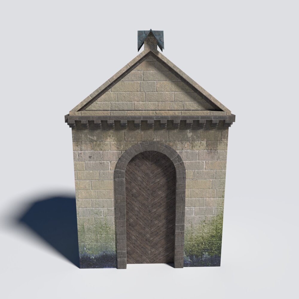 Modular Castle Gate 3D model - Download Building components on 3DModels.org
