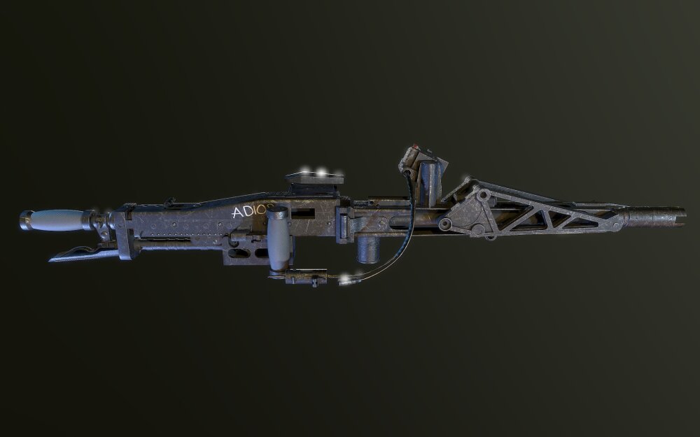 M56 Smartgun Aliens 3D model - Download Rifle on 3DModels.org