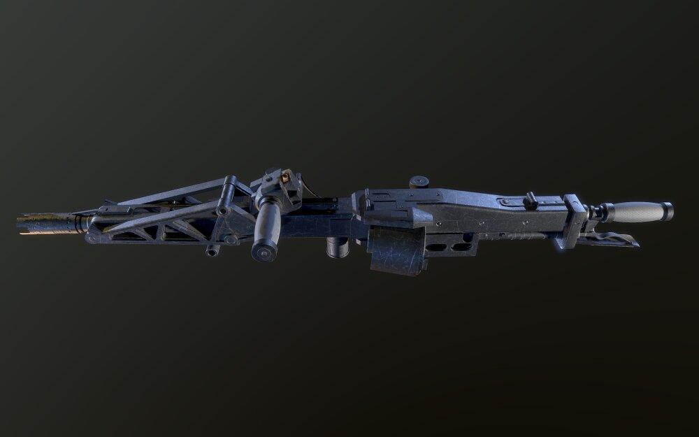 M56 Smartgun Aliens 3D模型 - 下载 步枪 on 3DModels.org