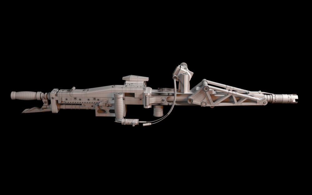 M56 Smartgun Aliens 3D模型 - 下载 步枪 on 3DModels.org