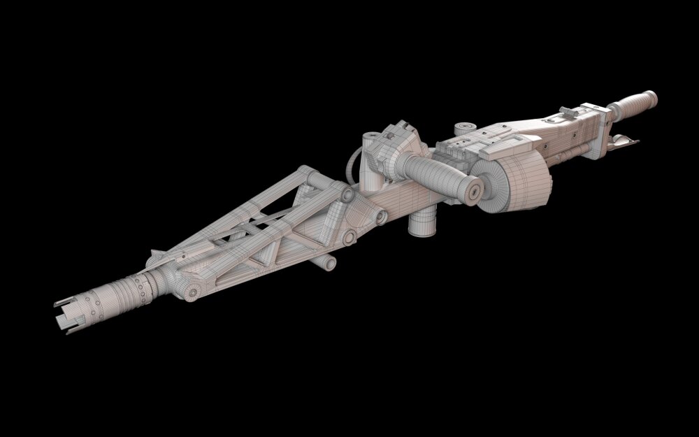 M56 Smartgun Aliens 3D model - Download Rifle on 3DModels.org