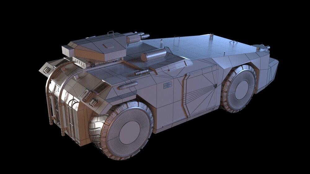 M 577 Apc Aliens 3D model - Download Tank on 3DModels.org