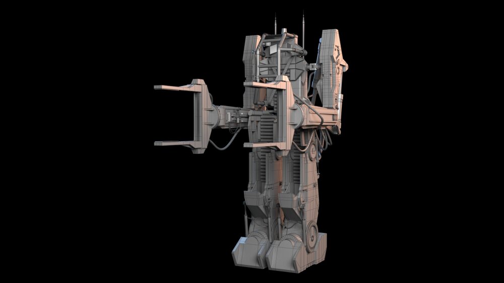 Cargador Mecánico P-5000 Modelo 3D - Descargar Robots activado 3DModels.org